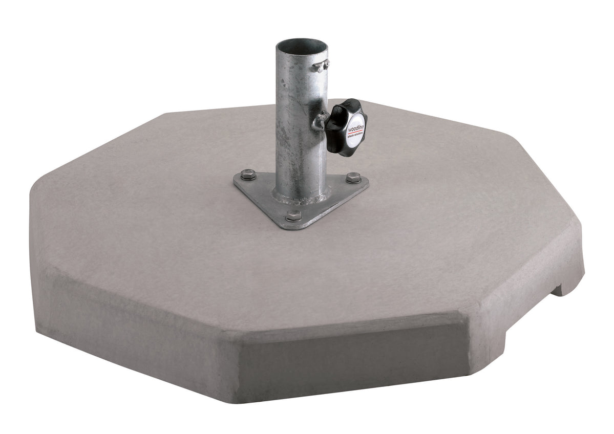 Woodline Shade Concrete Base — Umbrella Oasis